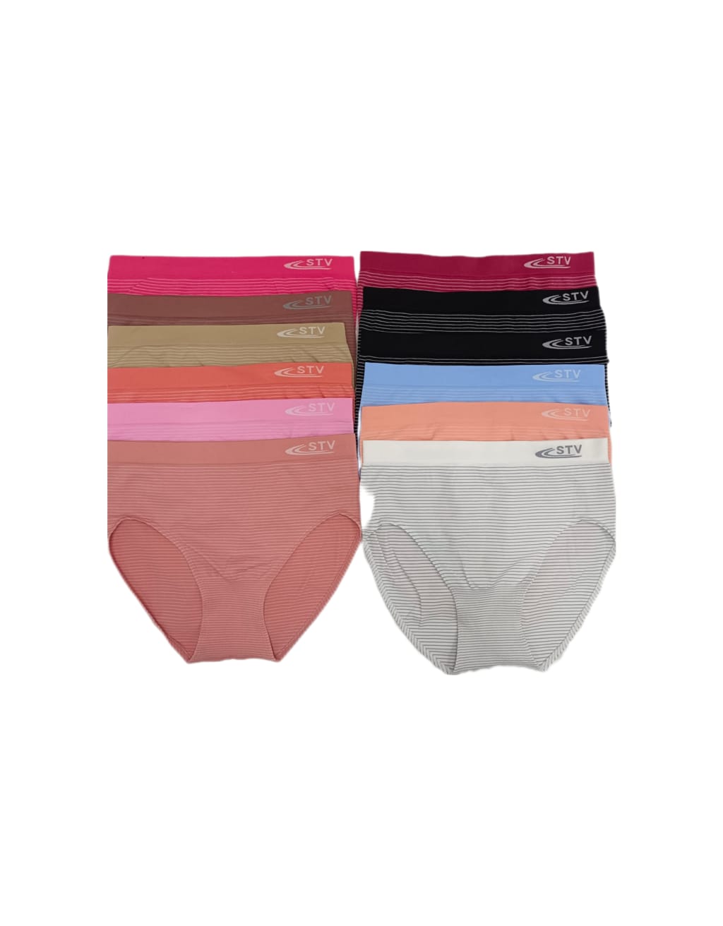 braga lycra STV pack de 12 unidades colores surtidos rayas tallas M-L ...