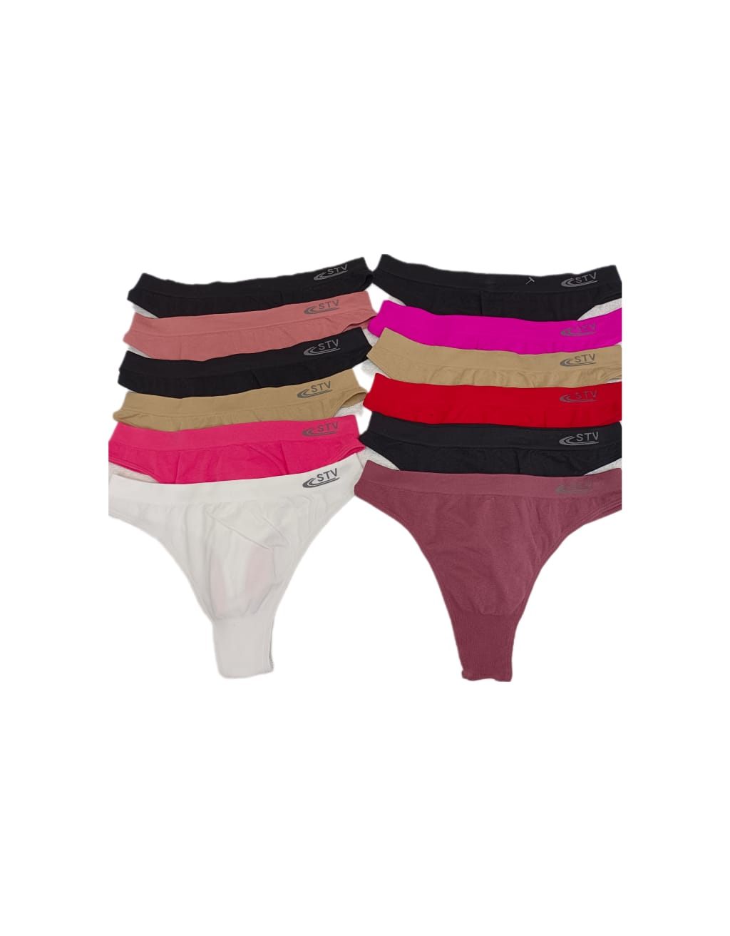 Braga tanga lycra STV pack de 12 unidades TU - Lencería intíma, ropa ...