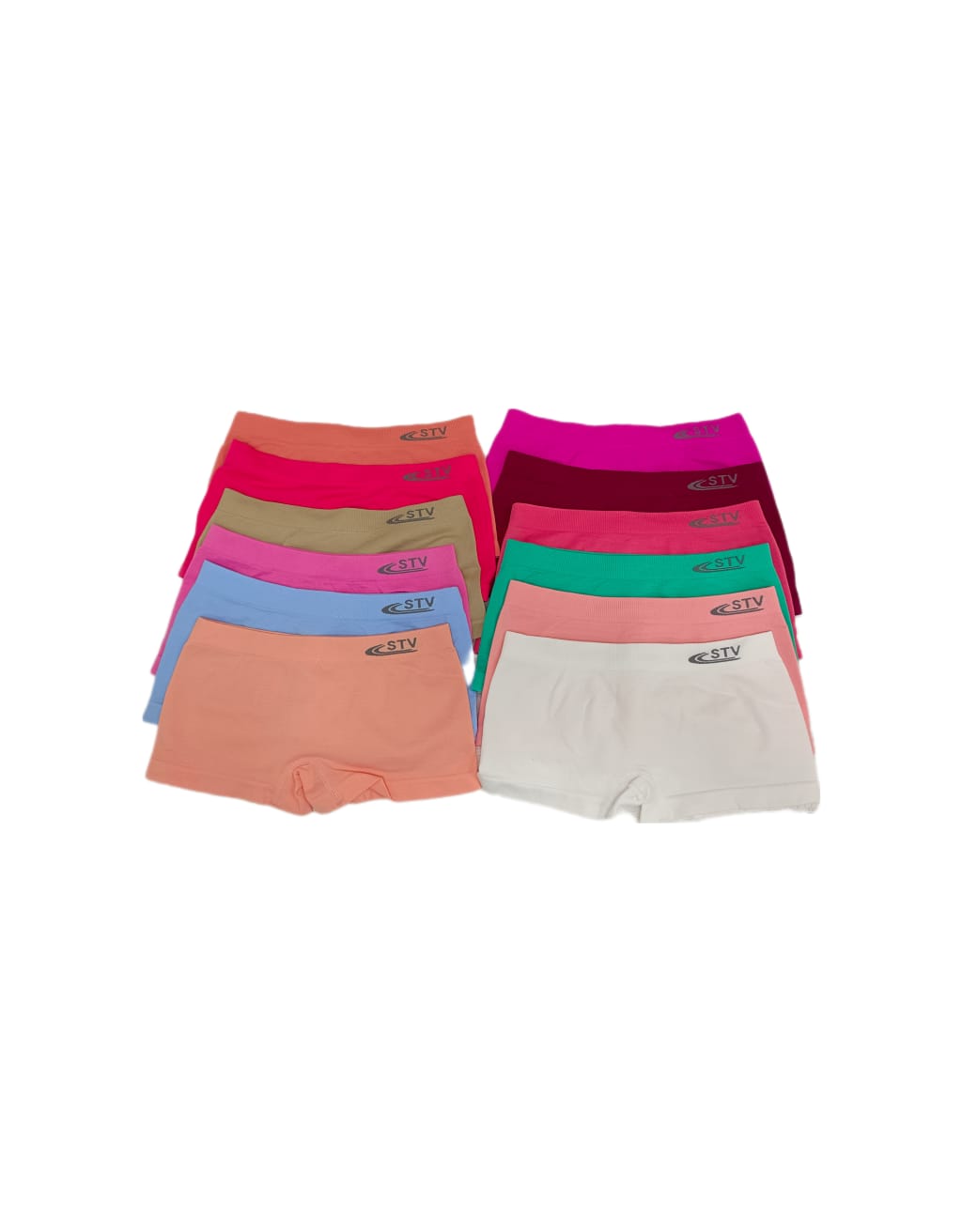 Braga culote lycra de niña STV pack de 12 unidades colores surtidos ...